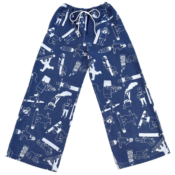 YUK FUN Denim Pencil Party Trousers